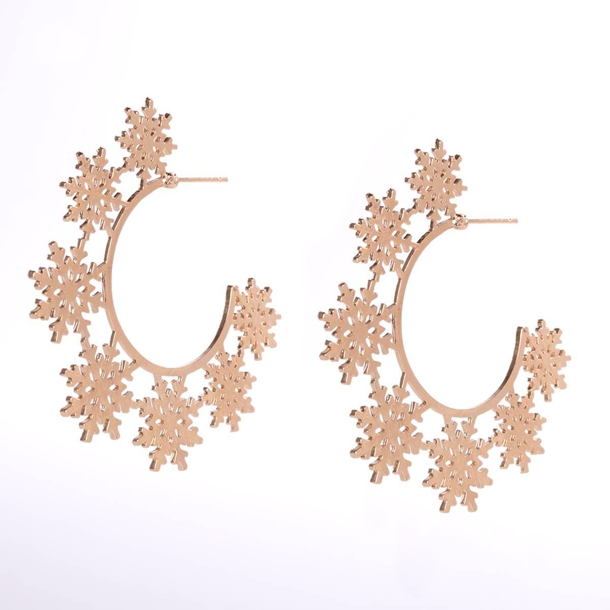 Click here for Snowflake Hoop Earrings prices