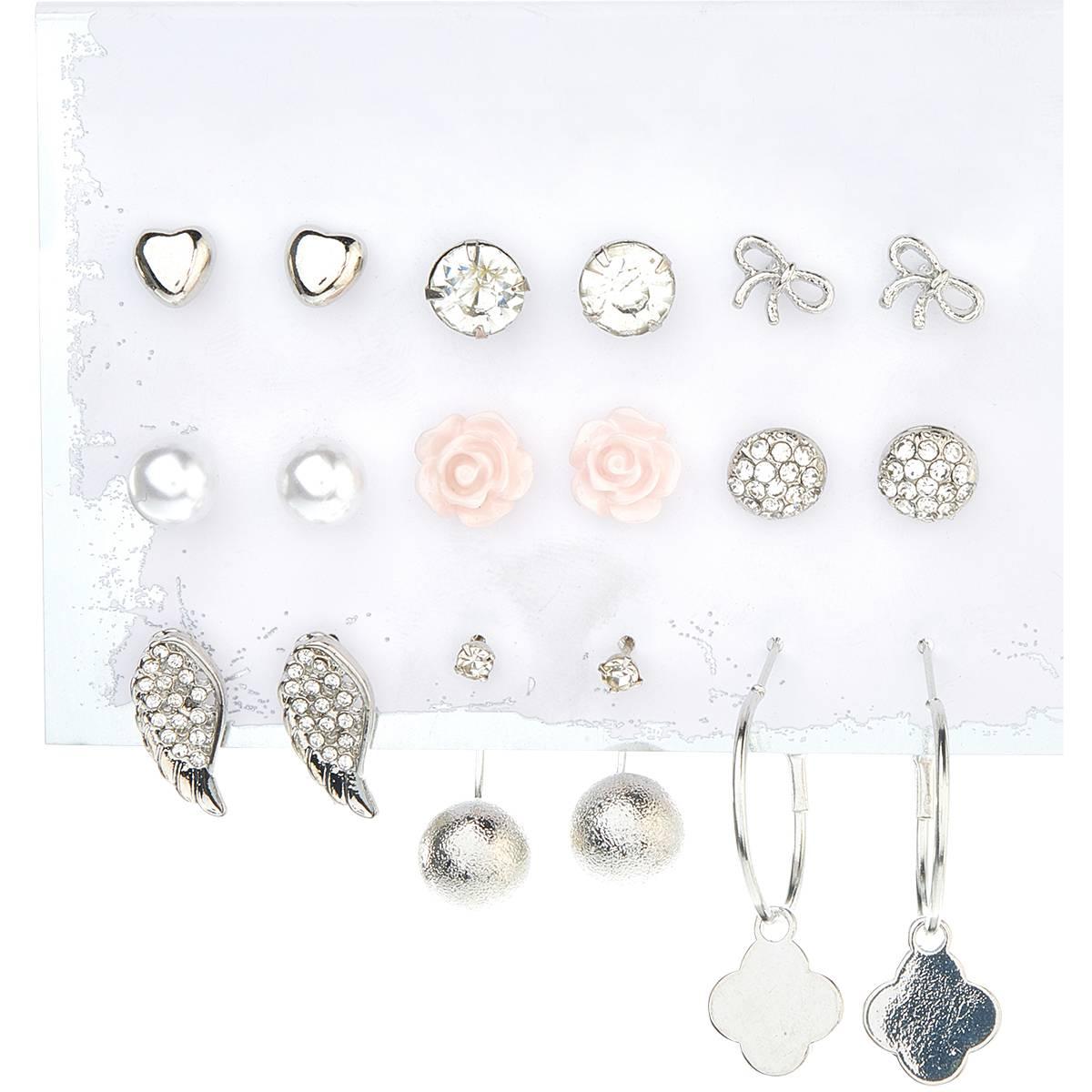 Click here for Ashley 9pr. Silver Plated Post/Front/Bakck and Cuf... prices