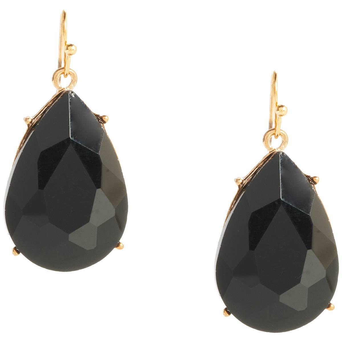 Click here for Ashley Cooper(tm) Gold Plated Earrings w/ Black Be... prices