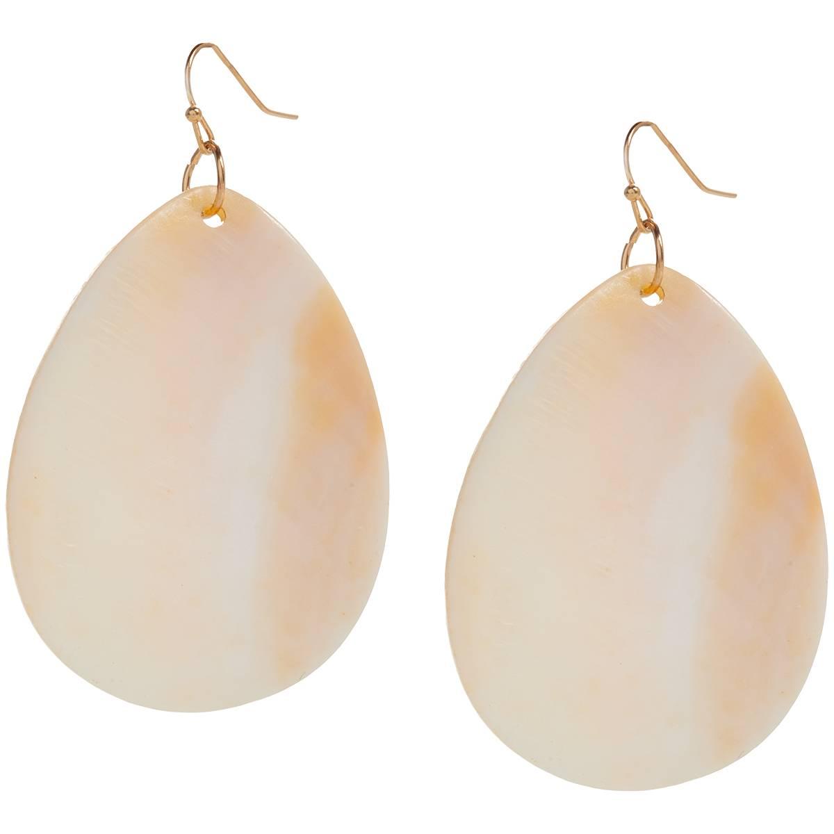 Click here for Ashley Cooper(tm) Gold-Plated White Shell Teardrop... prices