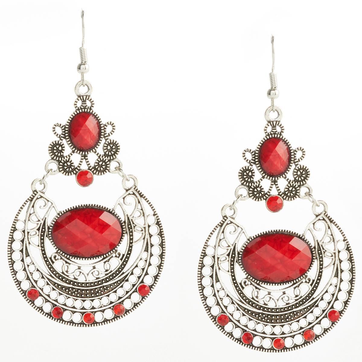 Click here for Ashley Cooper(tm) Silver Plated Filigree Ruby Ston... prices