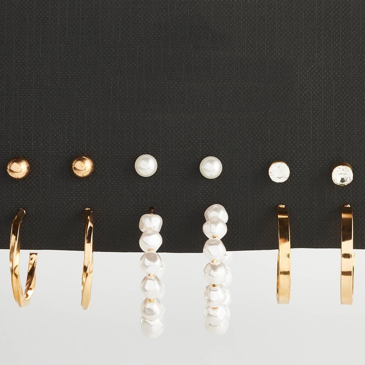 Click here for Ashley Cooper(tm) 6pr. Gold-Plated Pearls/Glass St... prices