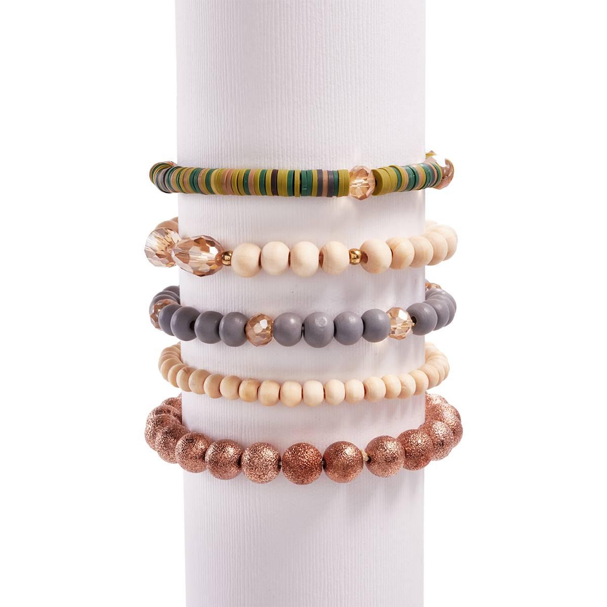 Click here for Ashley Cooper(tm) 5pc. Beaded Stretch Bracelet Set prices