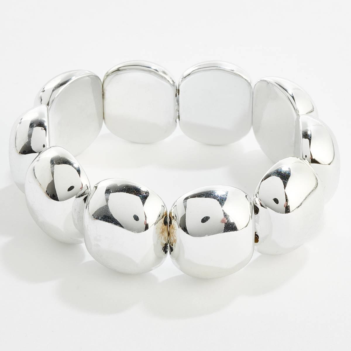 Click here for Ashley Cooper(tm) Silver Plated Beaded Stretch Bra... prices