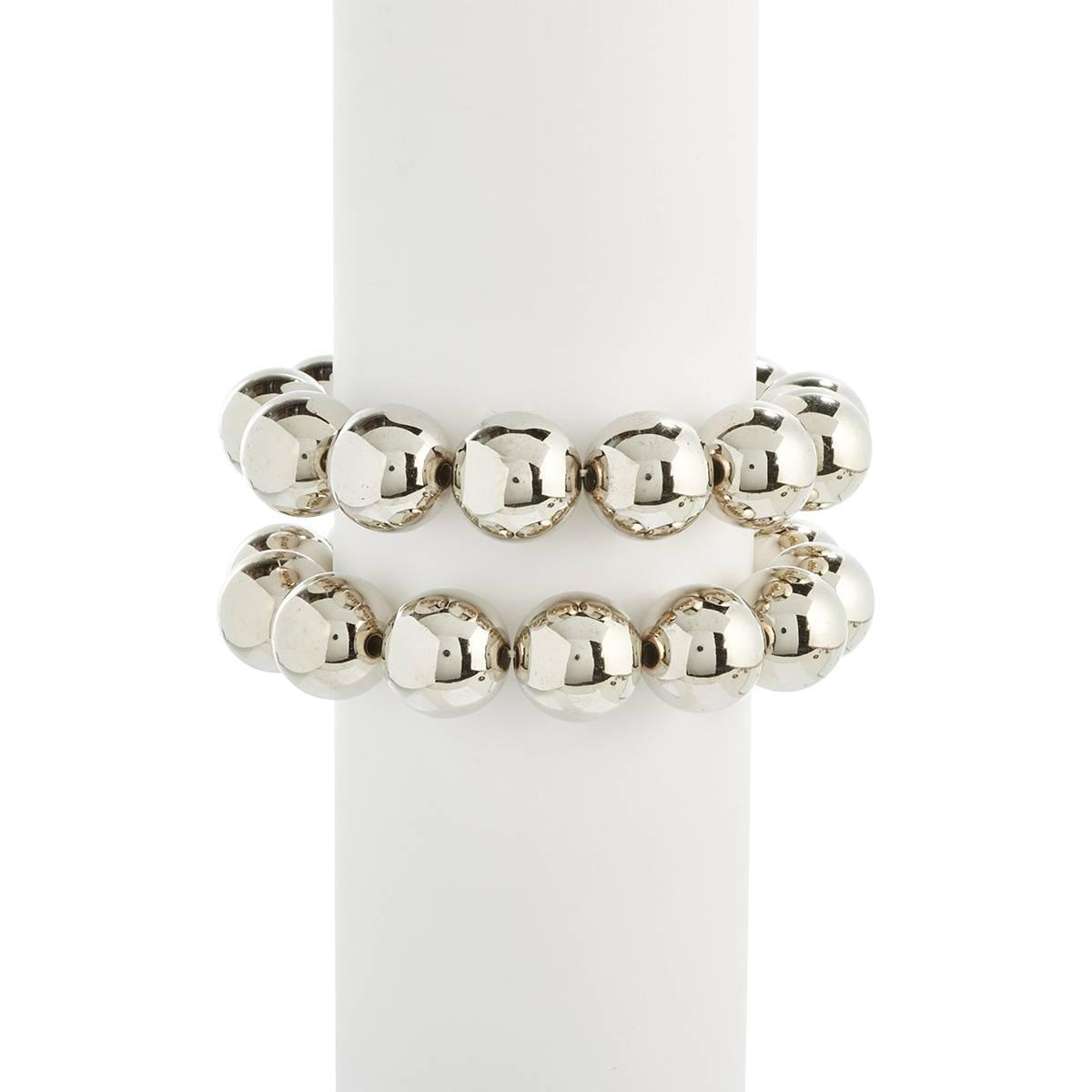 Click here for Ashley Cooper(tm) 2pc. Rhodium Plated Beaded Stret... prices