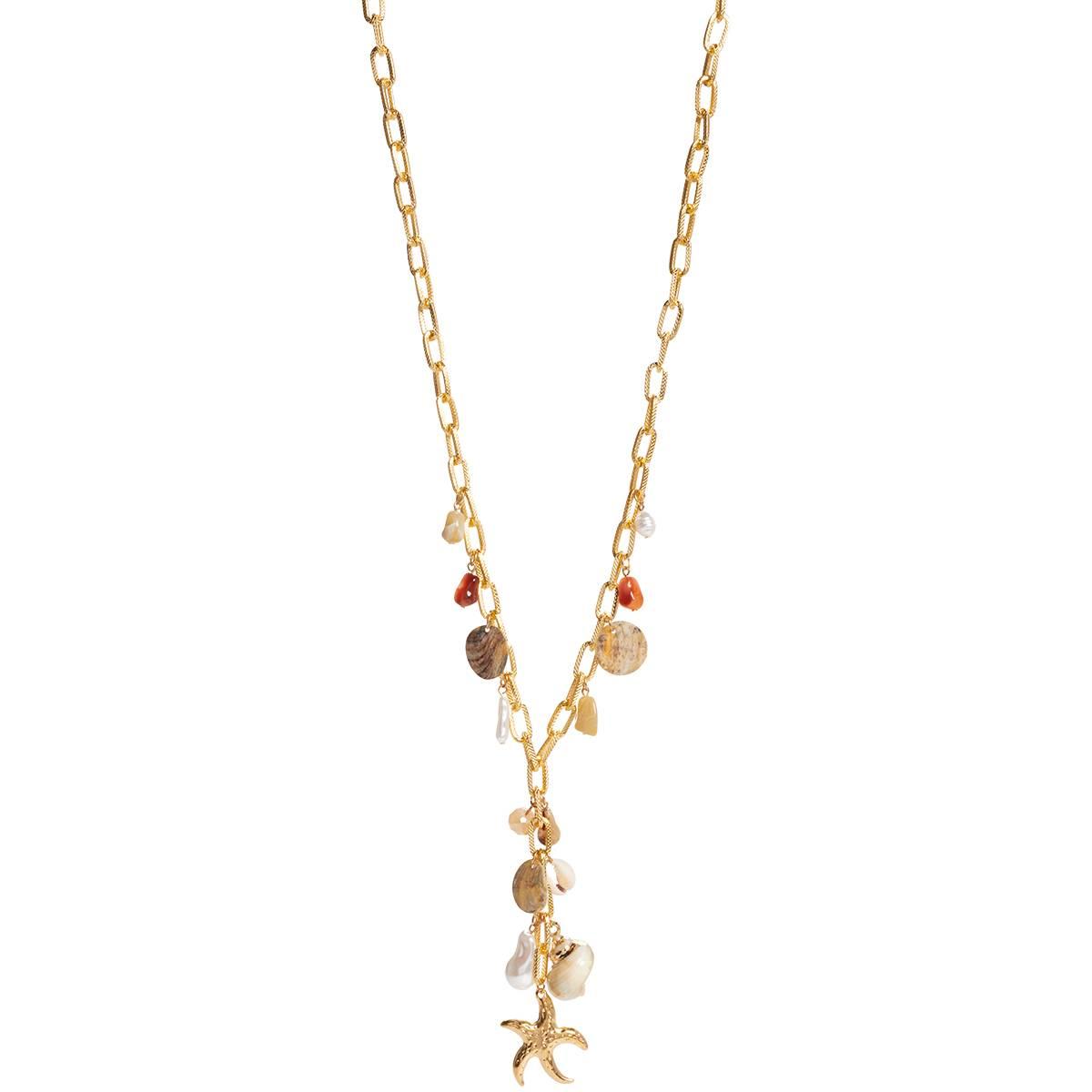 Click here for Ashley Cooper(tm) Gold-Plated Y-Necklace with Beac... prices