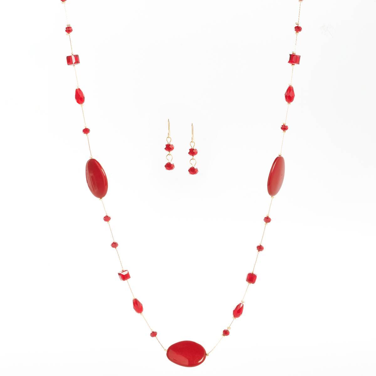 Click here for Ashley Cooper(tm) Beaded Cable Chain Necklace & Ea... prices