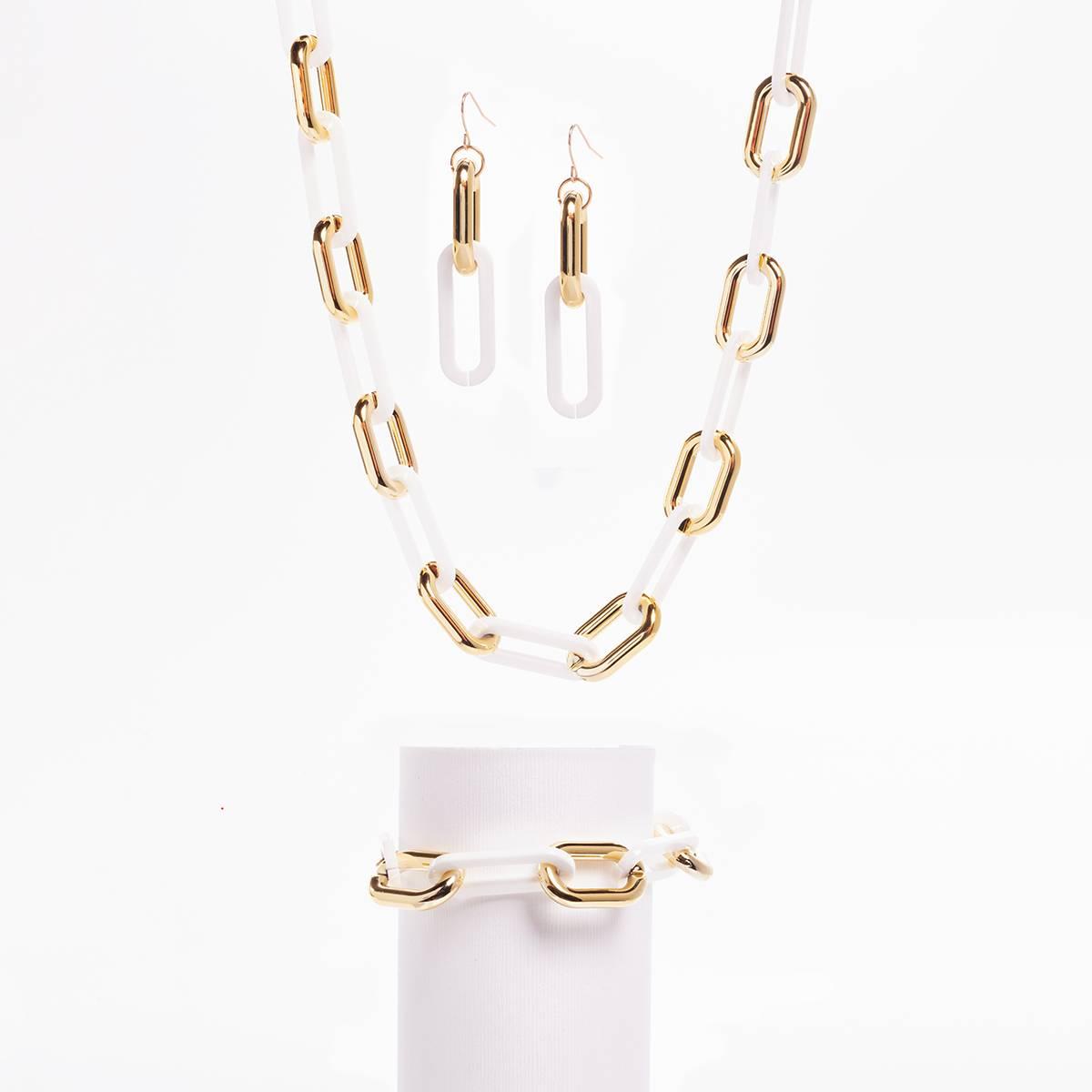 Click here for Ashley Cooper(tm) Oval Link Necklace/Bracelet/Earr... prices