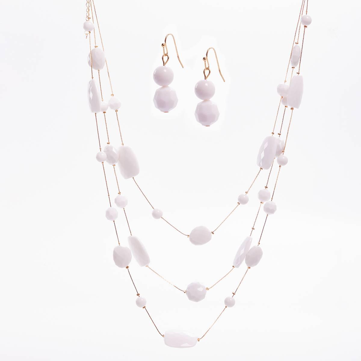 Click here for Ashley Cooper(tm) Faceted Beaded Necklace & Earrin... prices
