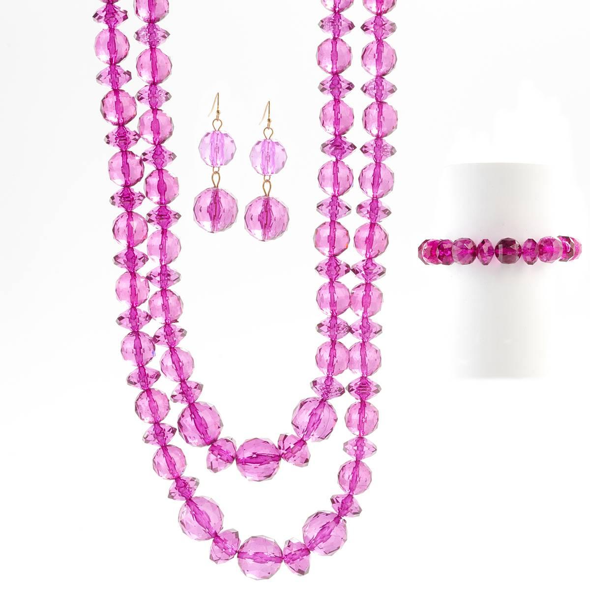 Click here for Ashley Cooper(tm) 2-Row Amethyst Necklace/Bracelet... prices