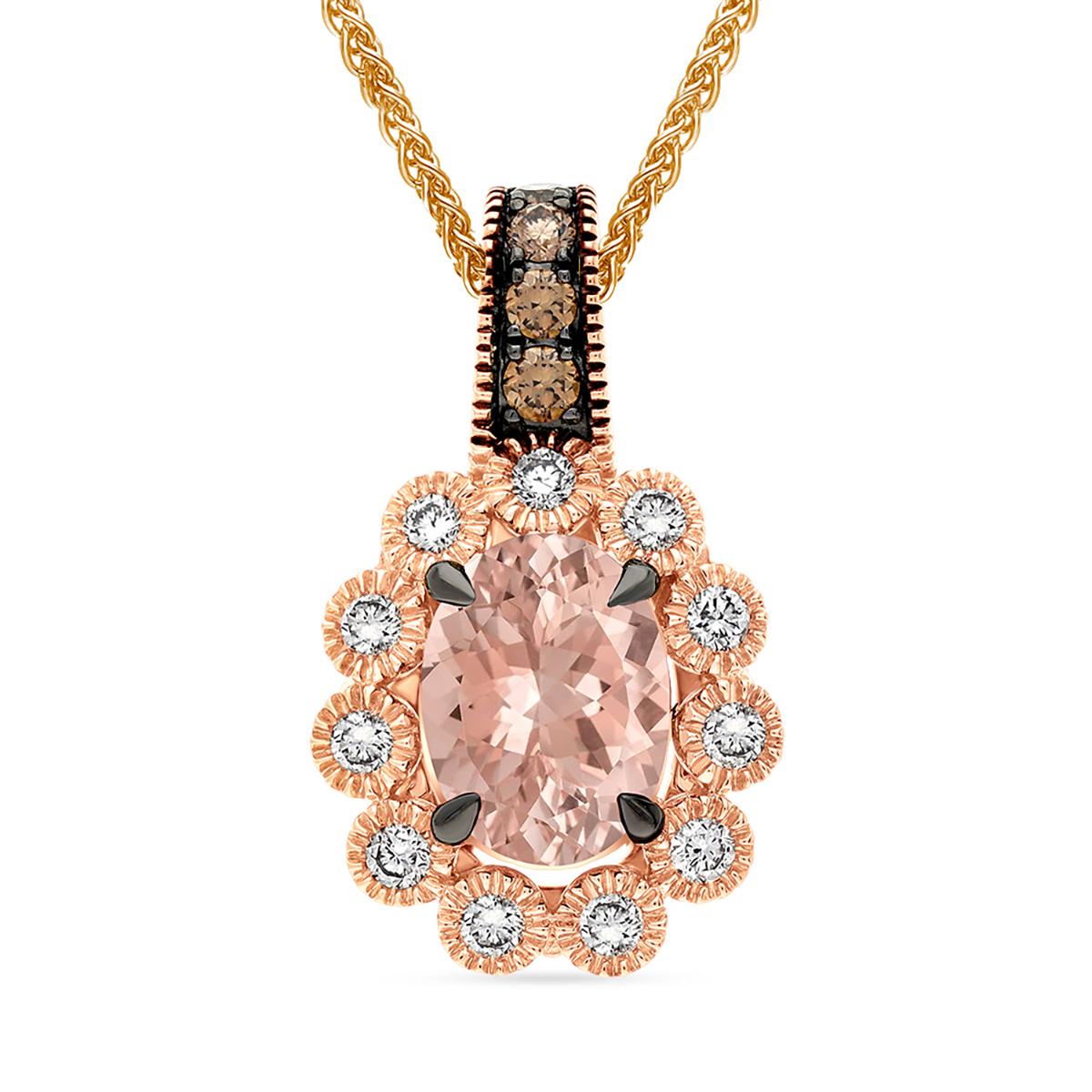 Click here for Le Vian(R) Peach Morganite(tm) & Diamonds Flower-S... prices