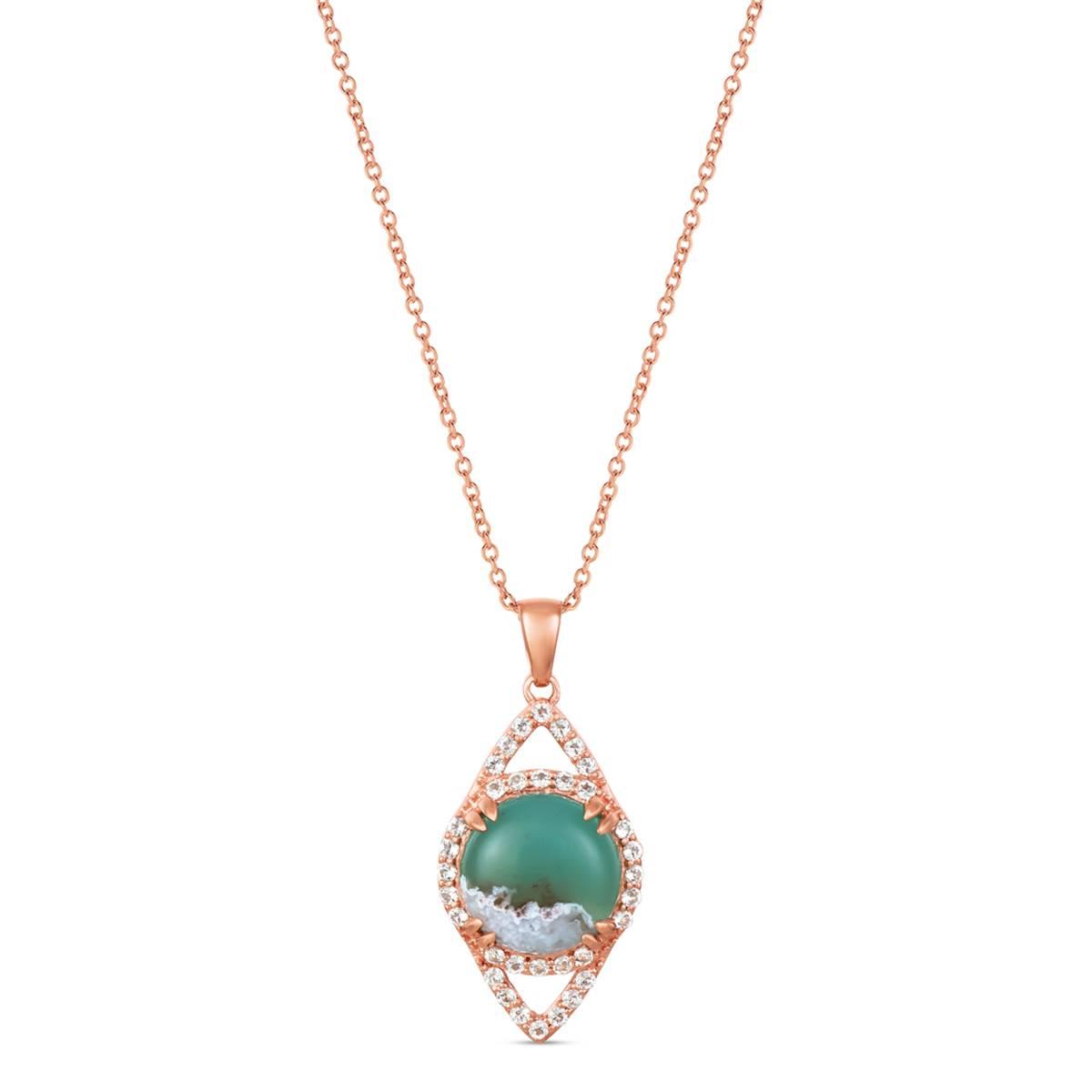 Click here for Le Vian(R) Peacock Aquaprase(tm) &  Vanilla Diamon... prices