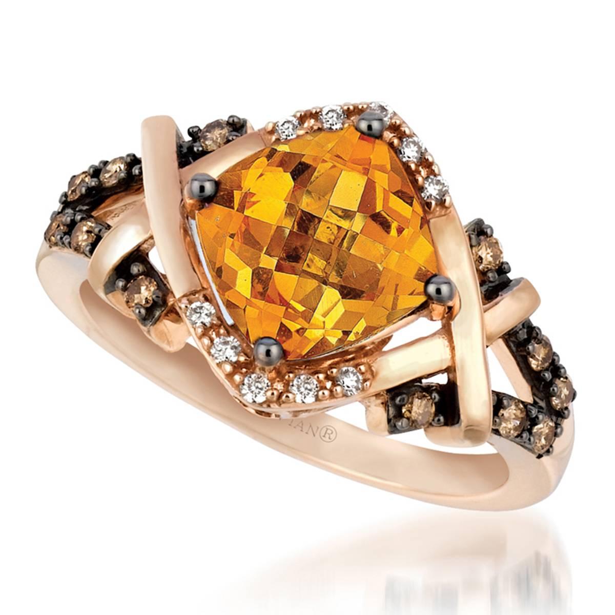 Click here for Le Vian Chocolatier(R) Cinnamon Citrine(R) & Diamo... prices