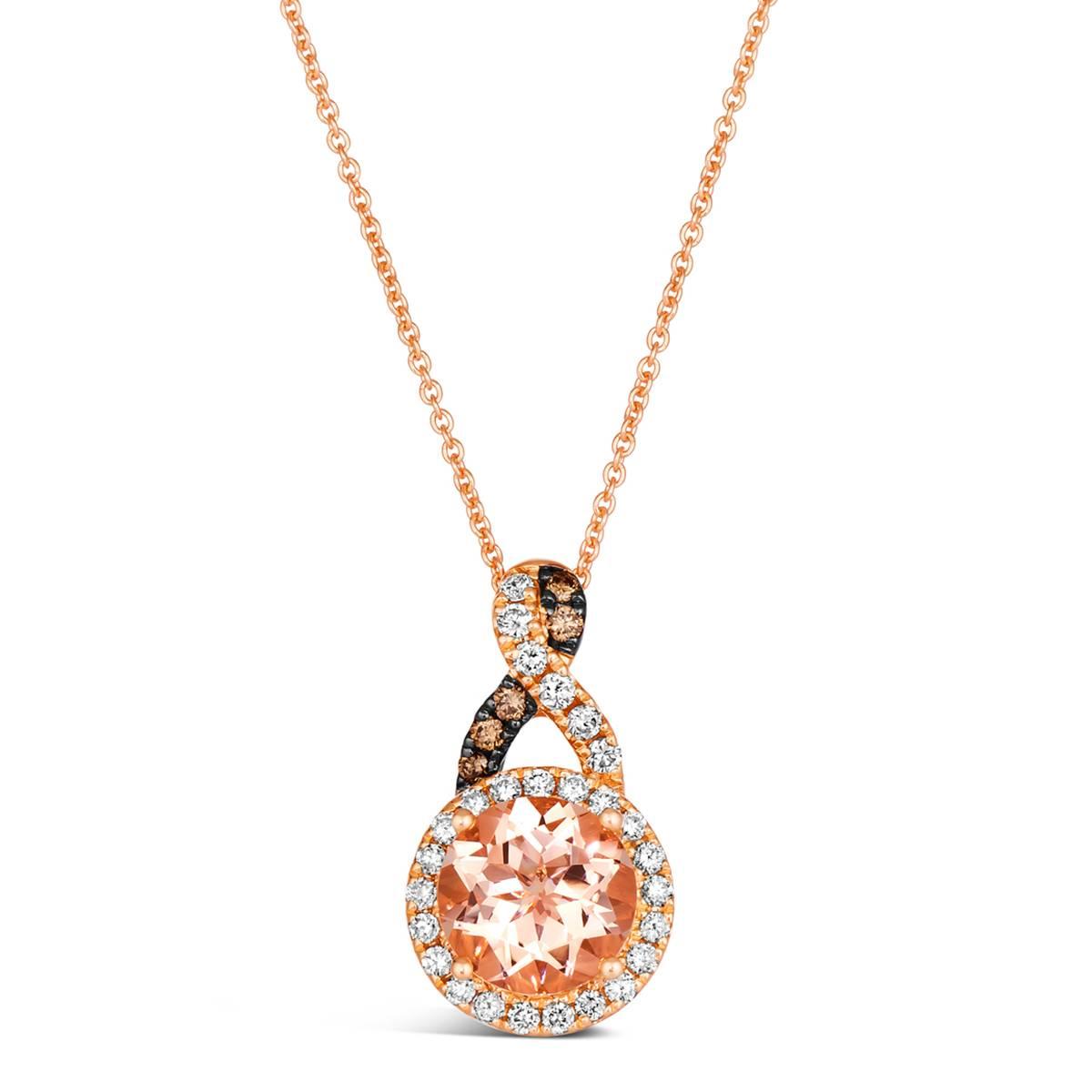 Click here for Le Vian(R) Peach Morganite  Chocolate & Nude Diamo... prices