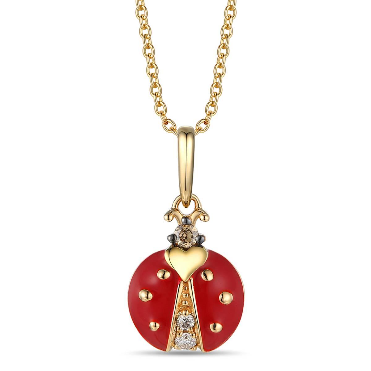 Click here for Le Vian(R) Honey Gold(tm) Diamond  Ladybug Pendant... prices
