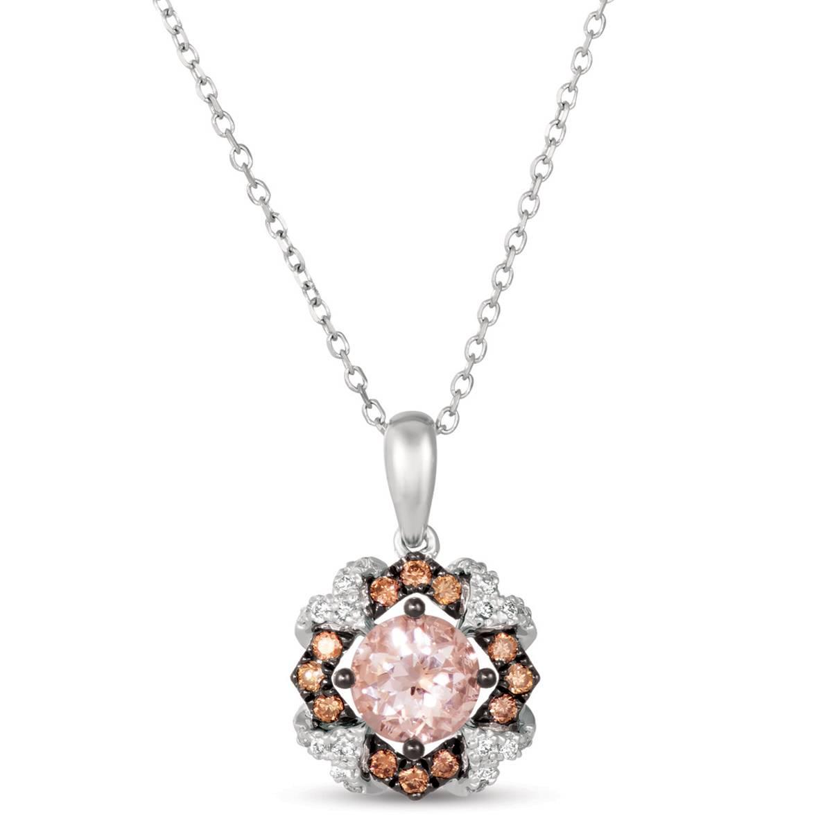 Click here for Le Vian Chocolatier(R) Peach Morganite(tm) & Diamo... prices