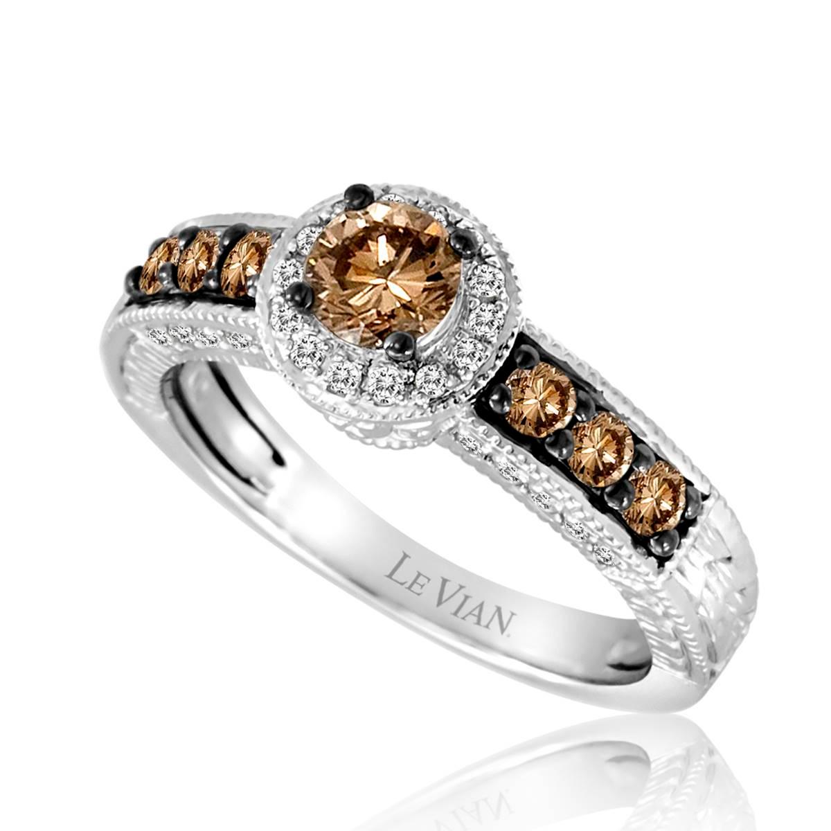 Click here for Le Vian(R) Vanilla Gold(R) Ring w/ Chocolate & Van... prices