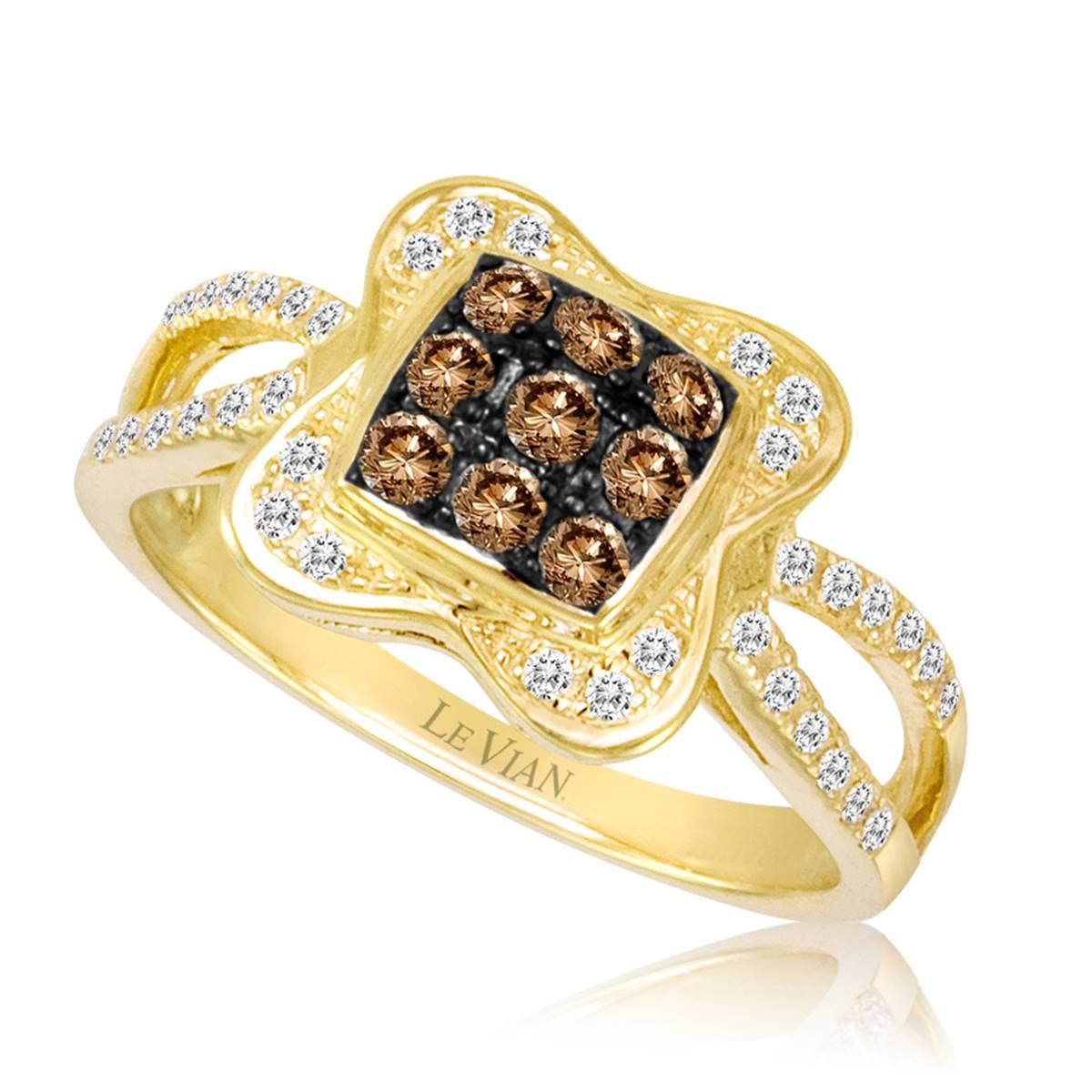 Click here for Le Vian(R) 14kt. Gold 1/3ctw. Diamond Statement Ri... prices