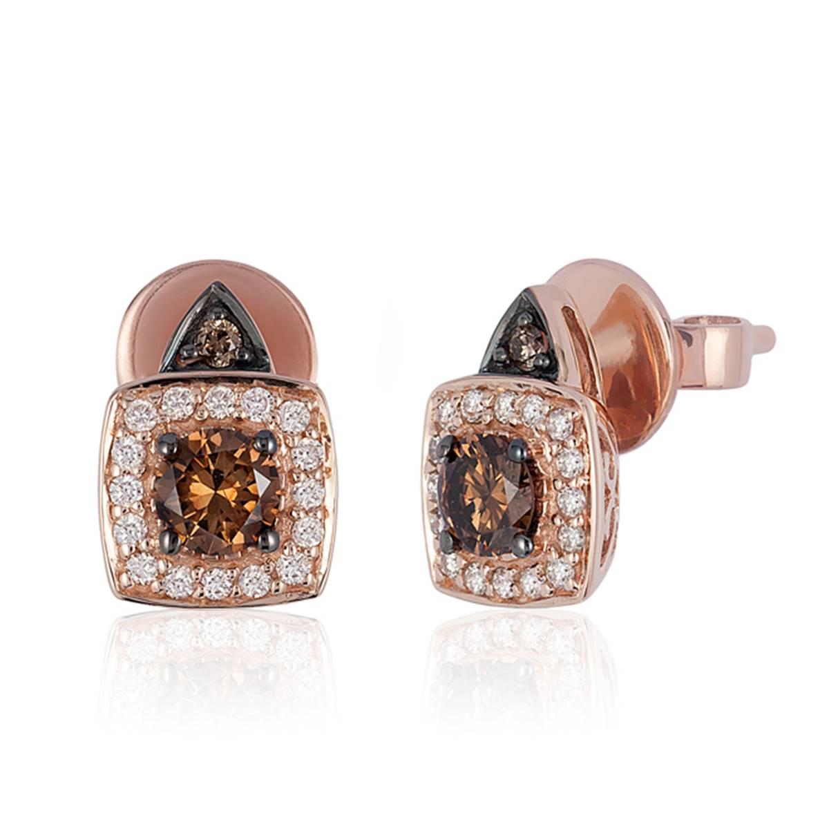 Click here for Le Vian(R) 14kt. Rose Gold 1/2ctw. Diamond Drop Ea... prices