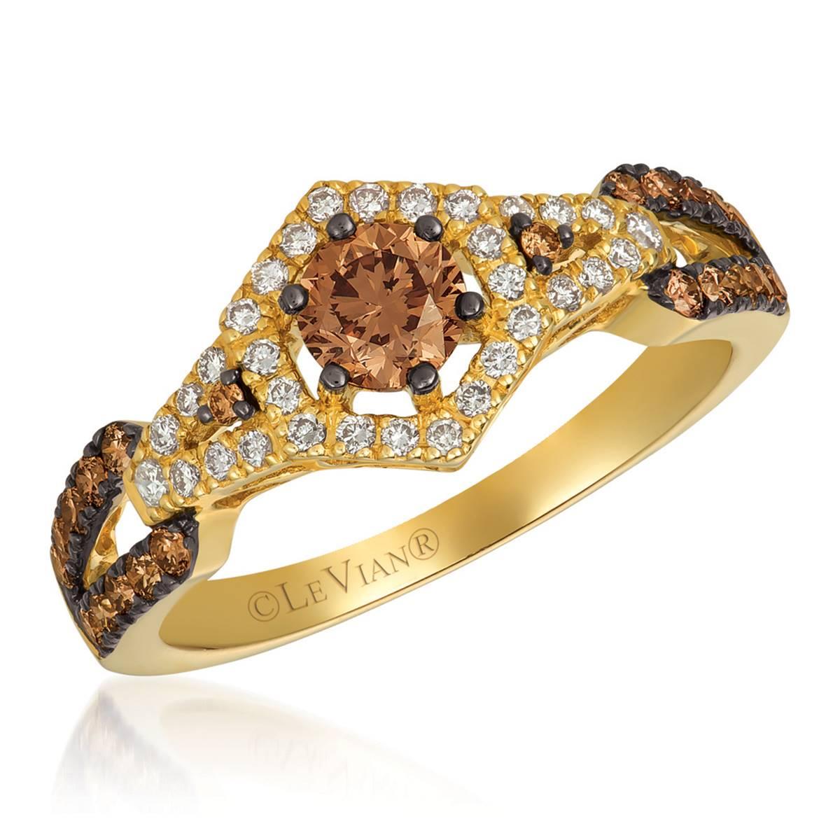 Click here for Le Vian(R) 14kt. Gold 1/2ctw. Diamond Statement Ri... prices