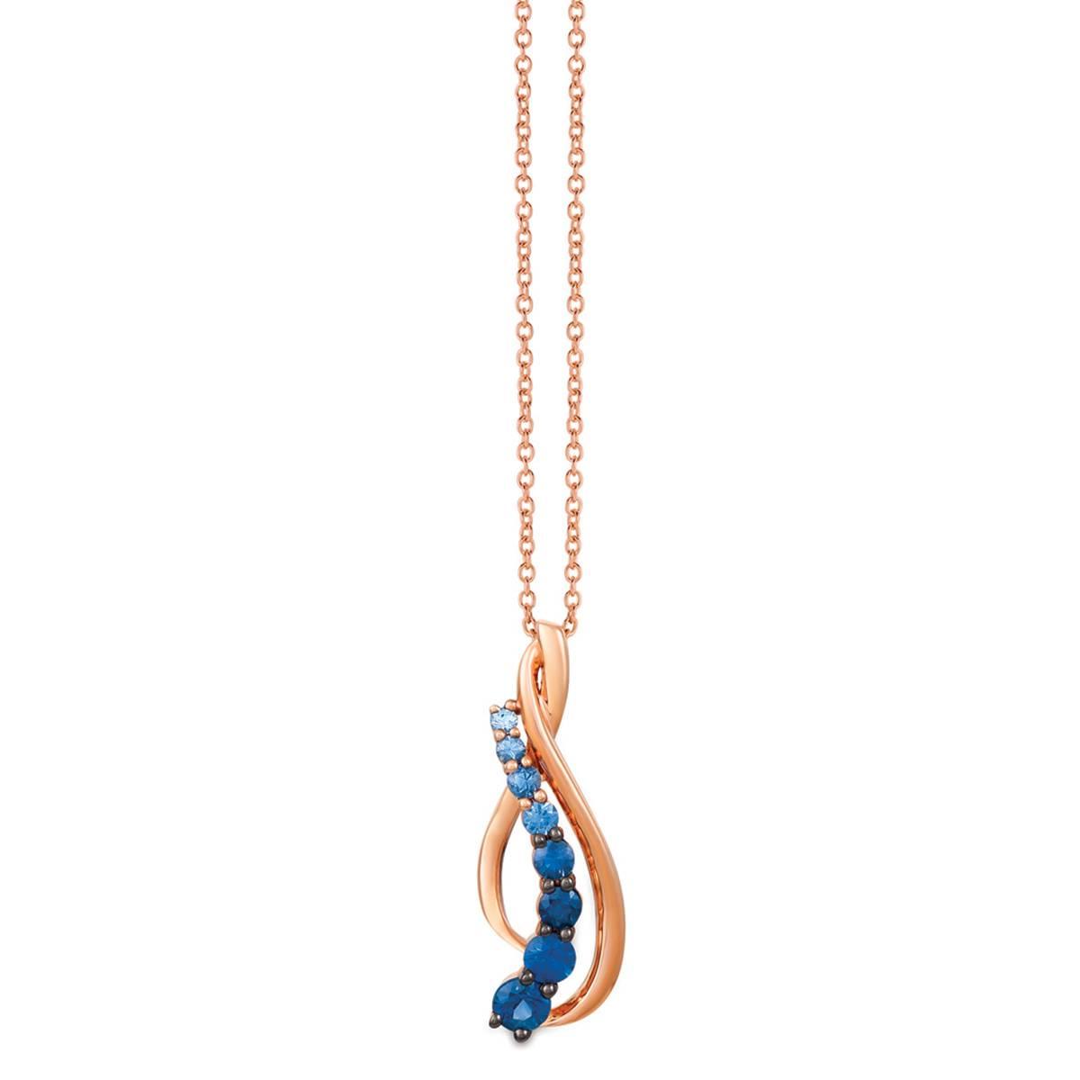 Click here for Le Vian Ombre(R) Denim Ombre(R) Pendant Necklace prices