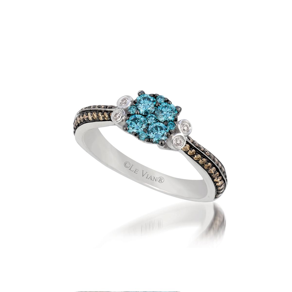 Click here for Le Vian Exotics(R) Iced Blue Diamonds(R) Cluster C... prices