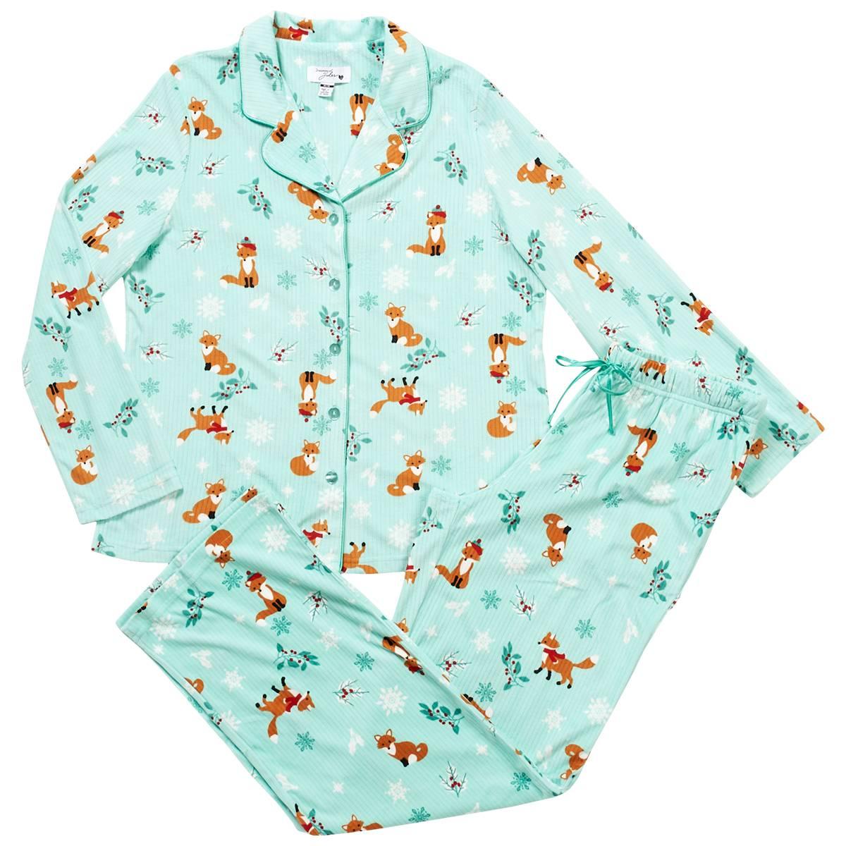 Click here for Womens Dreaming Of Jules Winter Fox Pajama Set prices