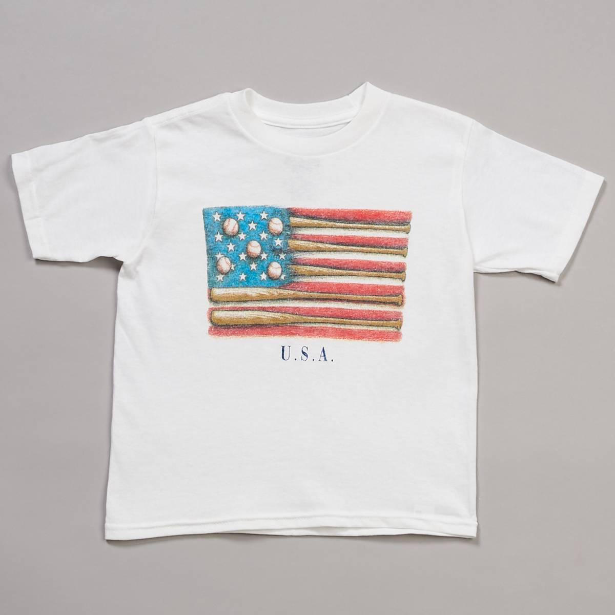 Click here for Boys (4-7) Baseball Flag Short Sleeve Tee prices