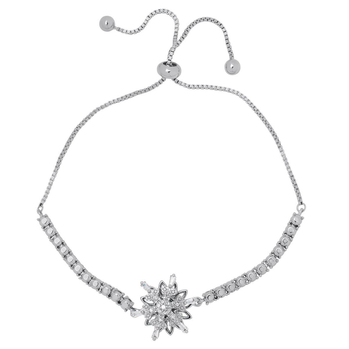 Click here for Gianni Argento Diamond Snowflake Spinner Adjustabl... prices