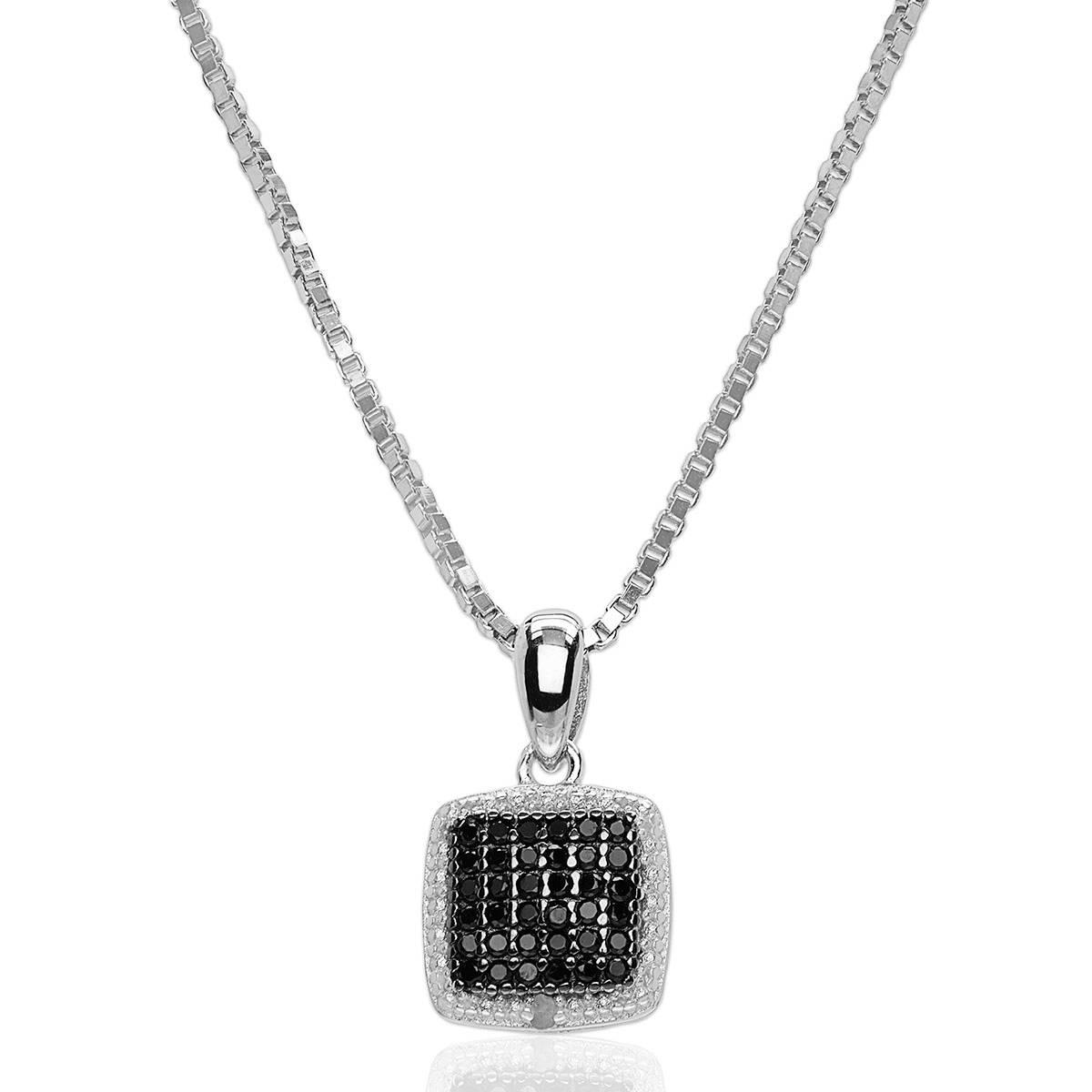 Click here for Gianni Argento Black Diamond Cushion Pendant prices