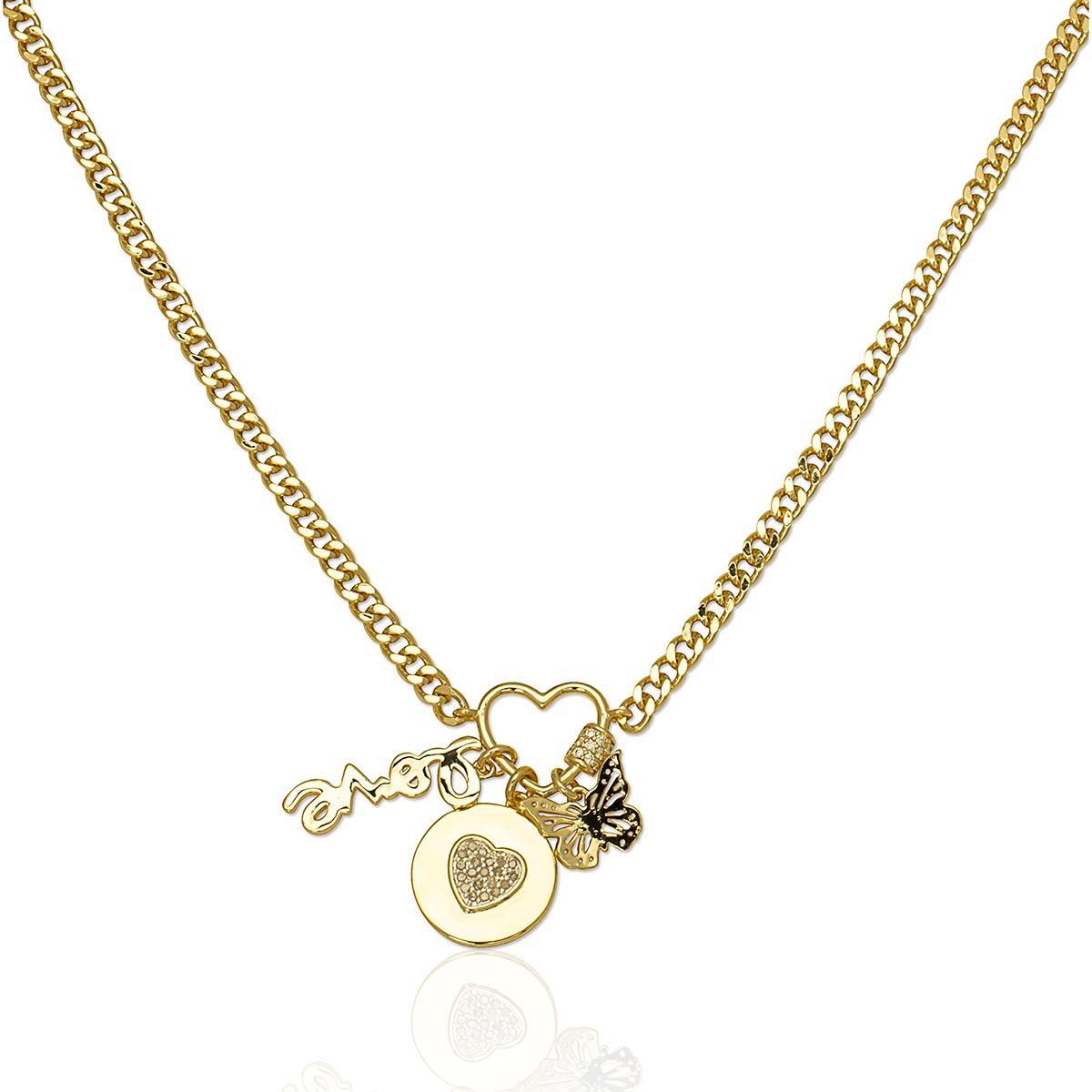 Click here for Gianni Argento 1/10ctw. Diamond Open Heart Charm N... prices