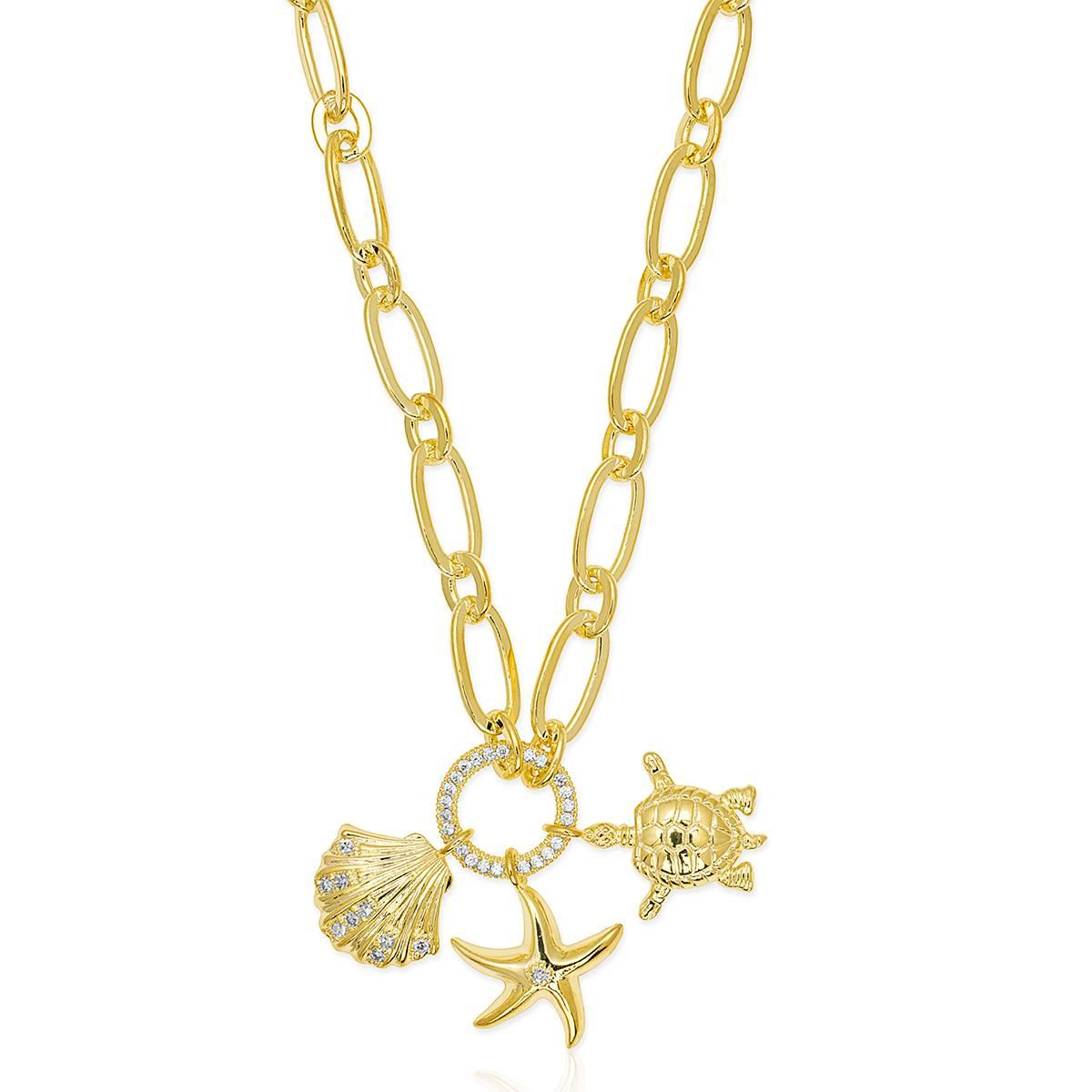 Click here for Gianni Argento 1/10ctw. Diamond Sea Life Charms Pe... prices