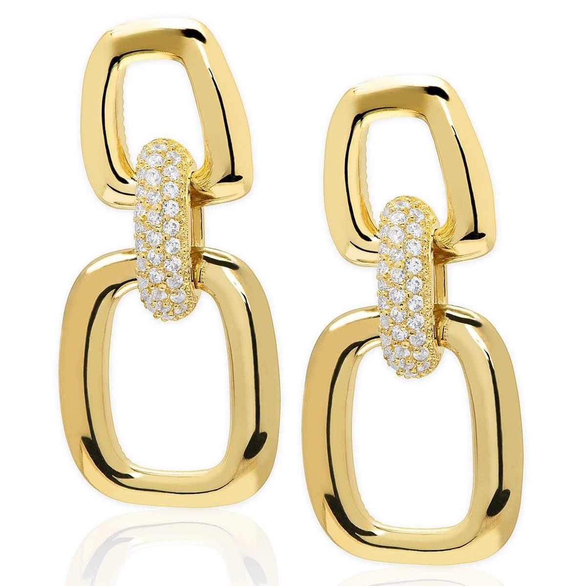 Click here for Gianni Argento 1/10ctw. Diamond Rectangle Drop Ear... prices
