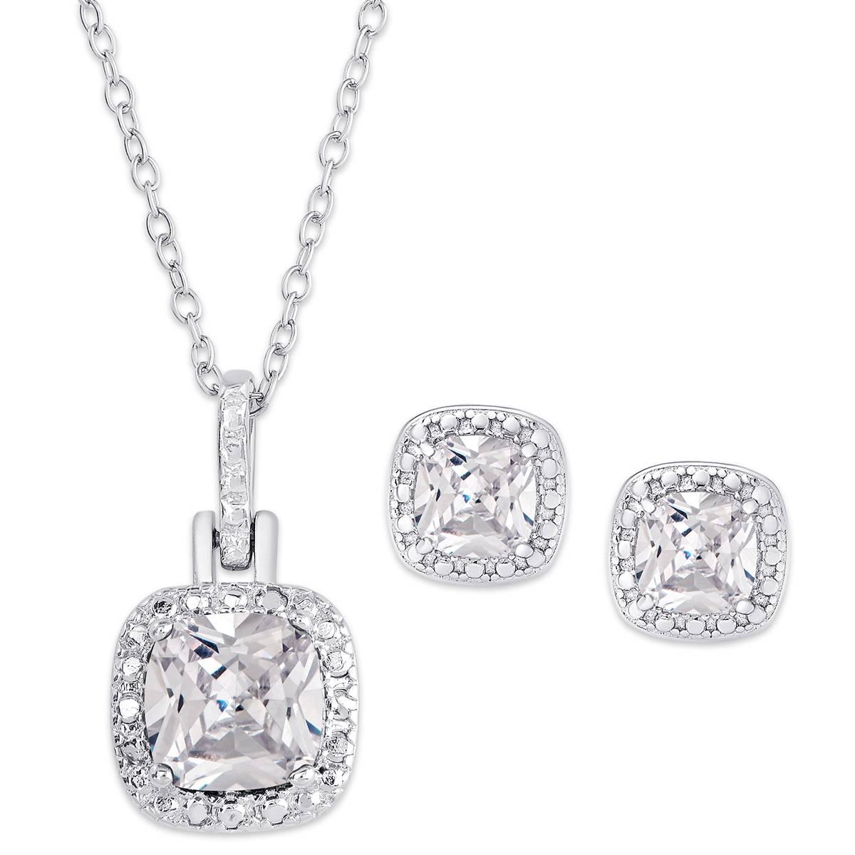Click here for Gianni Argento 3pc. Cushion-Cut Lab-Grown White Sa... prices