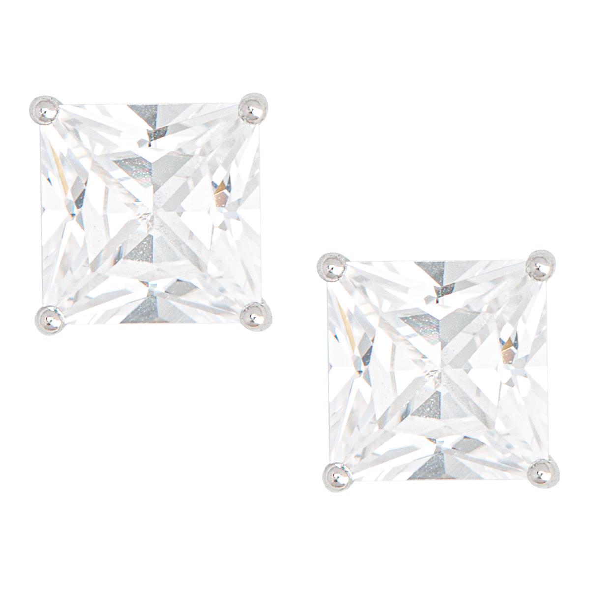Click here for Gianni Argento White Sapphire Square Stud Earrings prices