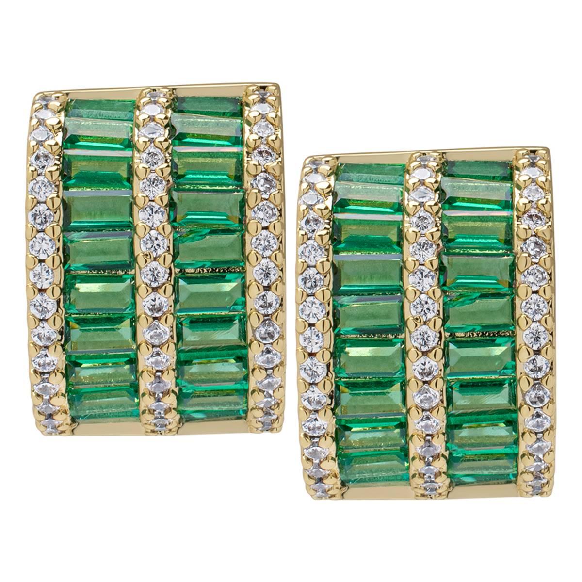 Click here for Gianni Argento Lab Grown Emerald Baguette Omega Ho... prices