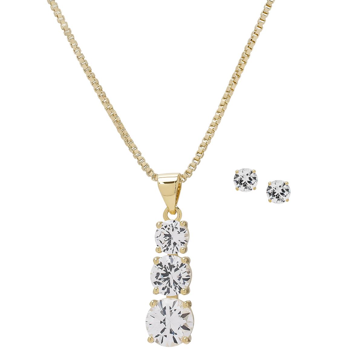 Click here for Gianni Argento Lab White Sapphire Halo Pendant & E... prices