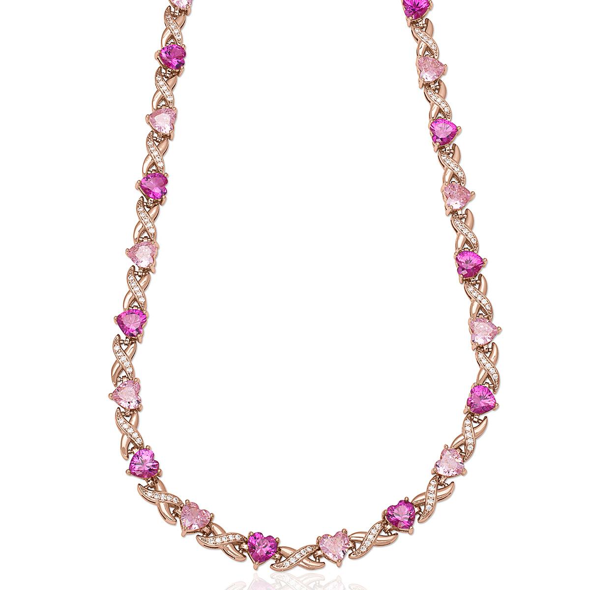 Click here for Gianni Argento X And Heart Rose Gold Plated Neckla... prices