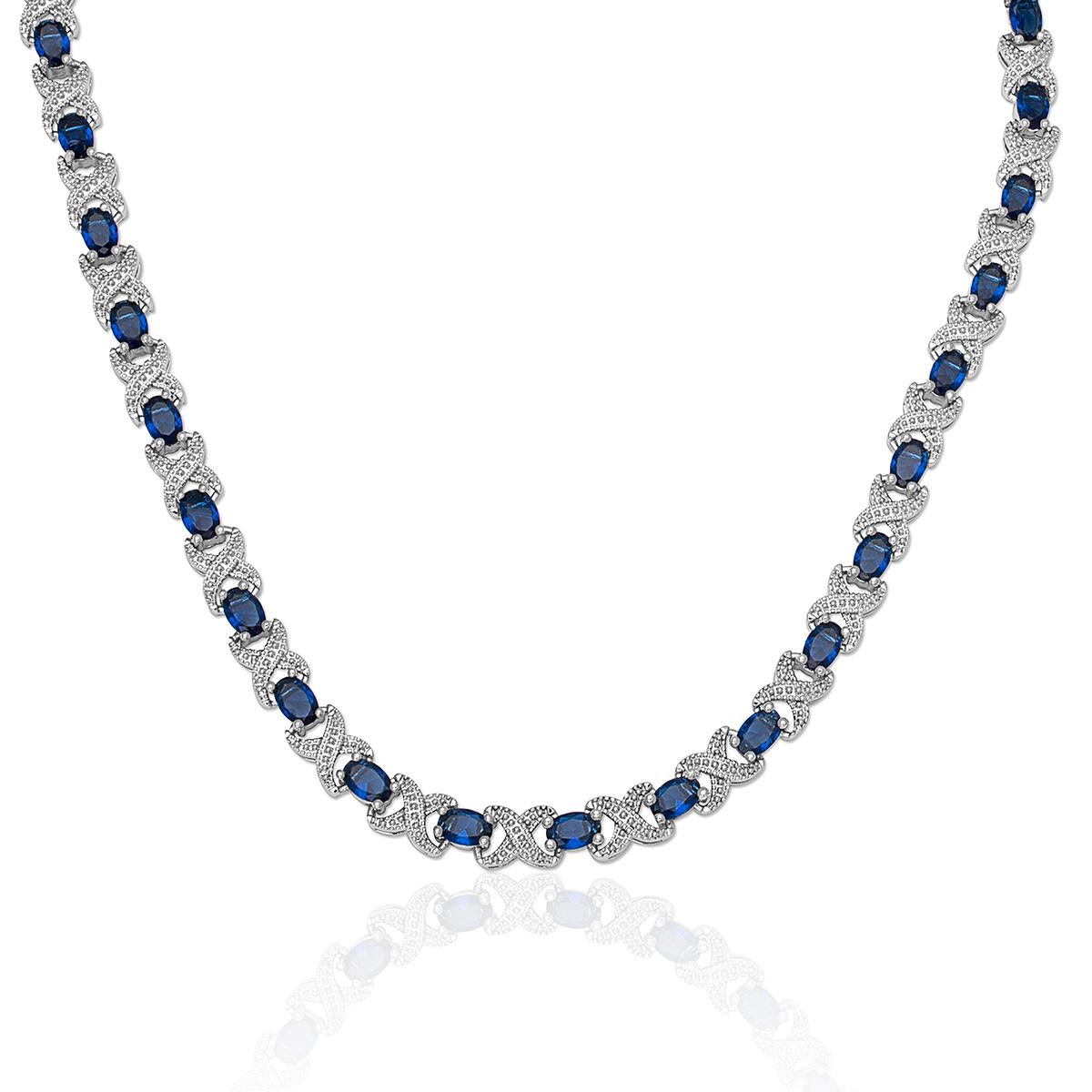 Click here for Gianni Argento Xo Oval Lab Grown Sapphire Silver P... prices