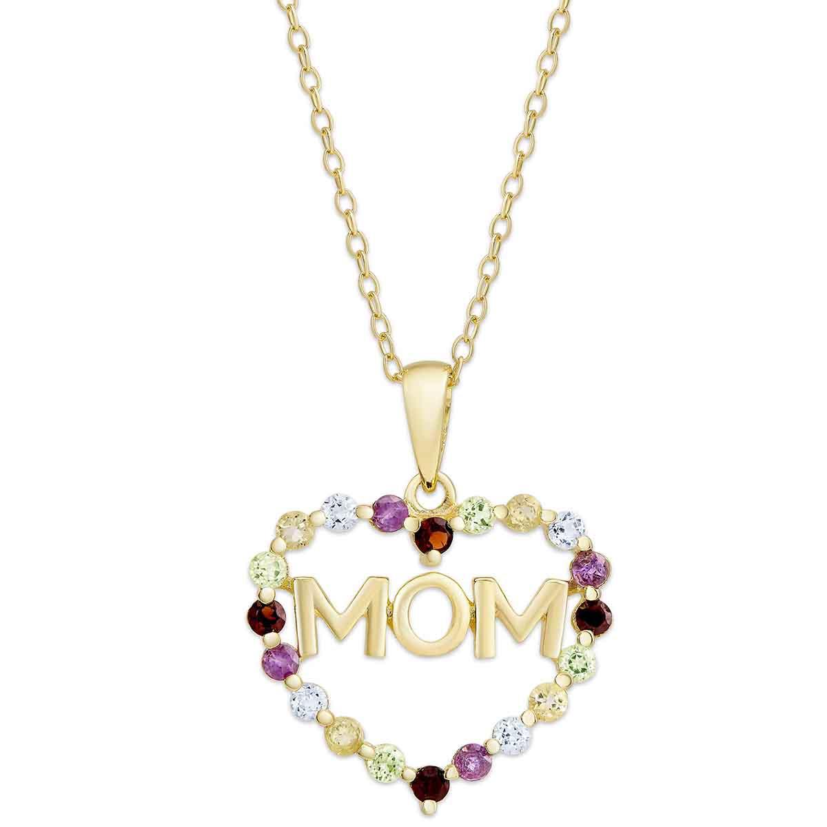 Click here for Gianni Argento Multi-Color Mom Inside Heart Pendan... prices