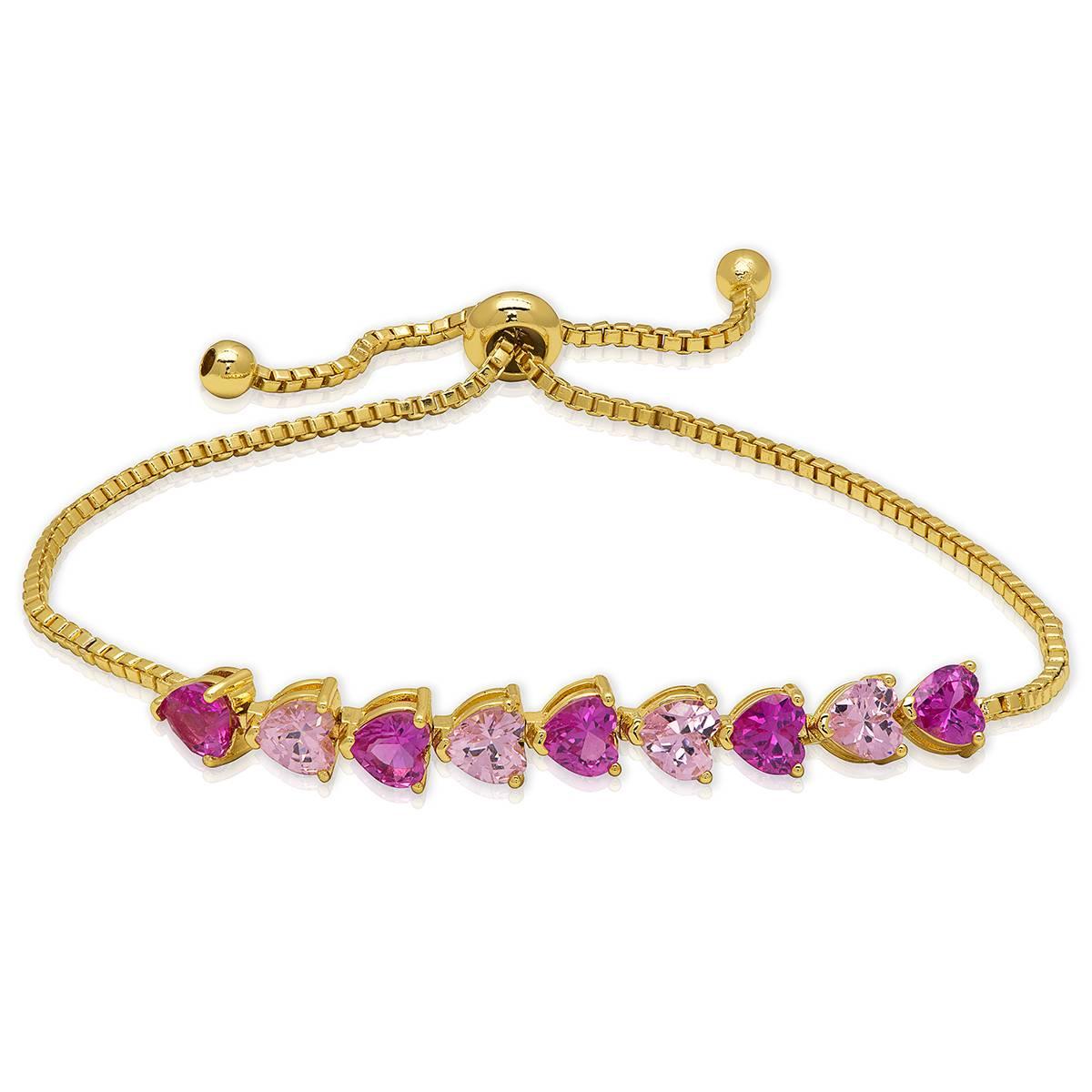 Click here for Gemstone by Gianni Argento Gold Plated Heart Adjus... prices