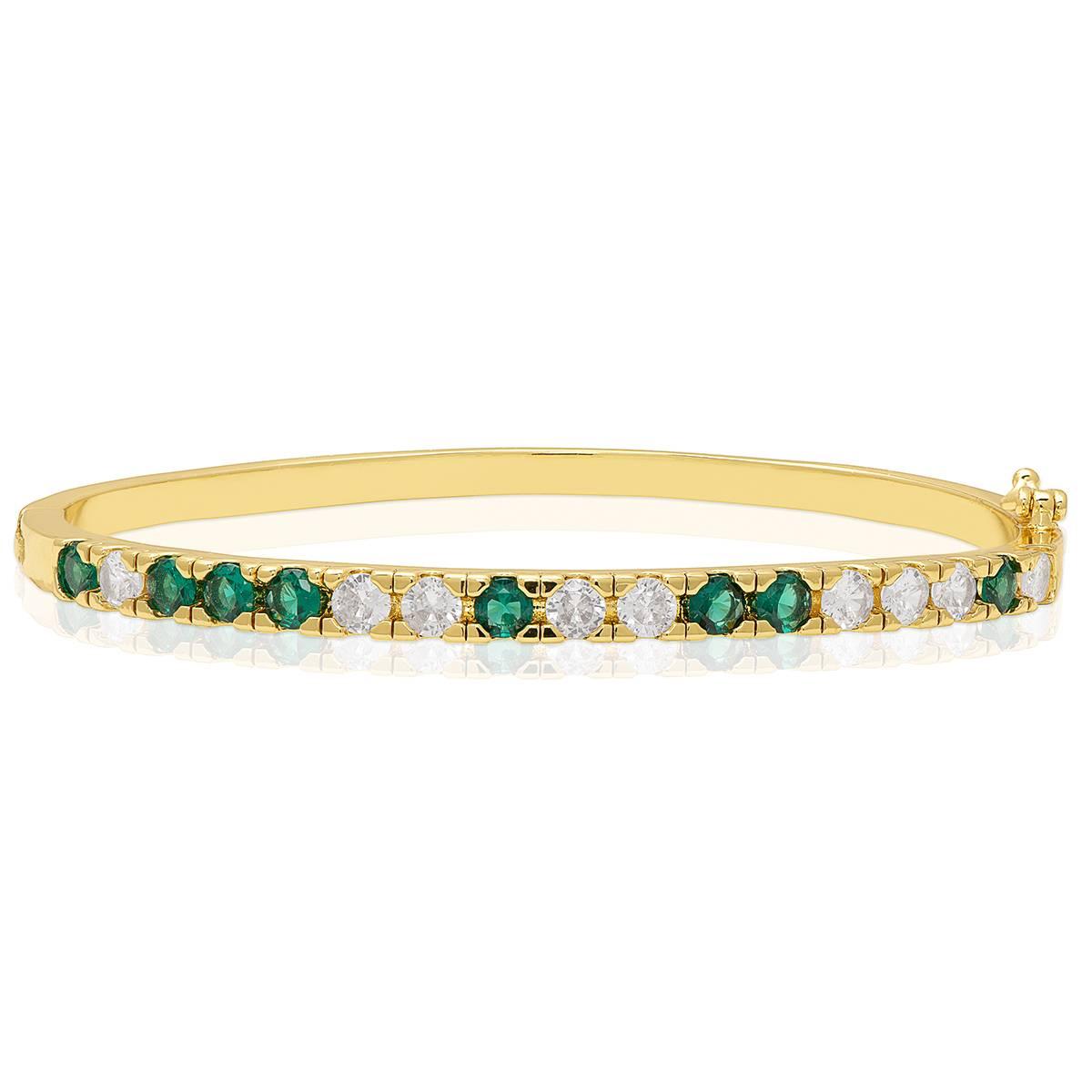 Click here for Gemstone by Gianni Argento Lab Grown Emerald Bangl... prices