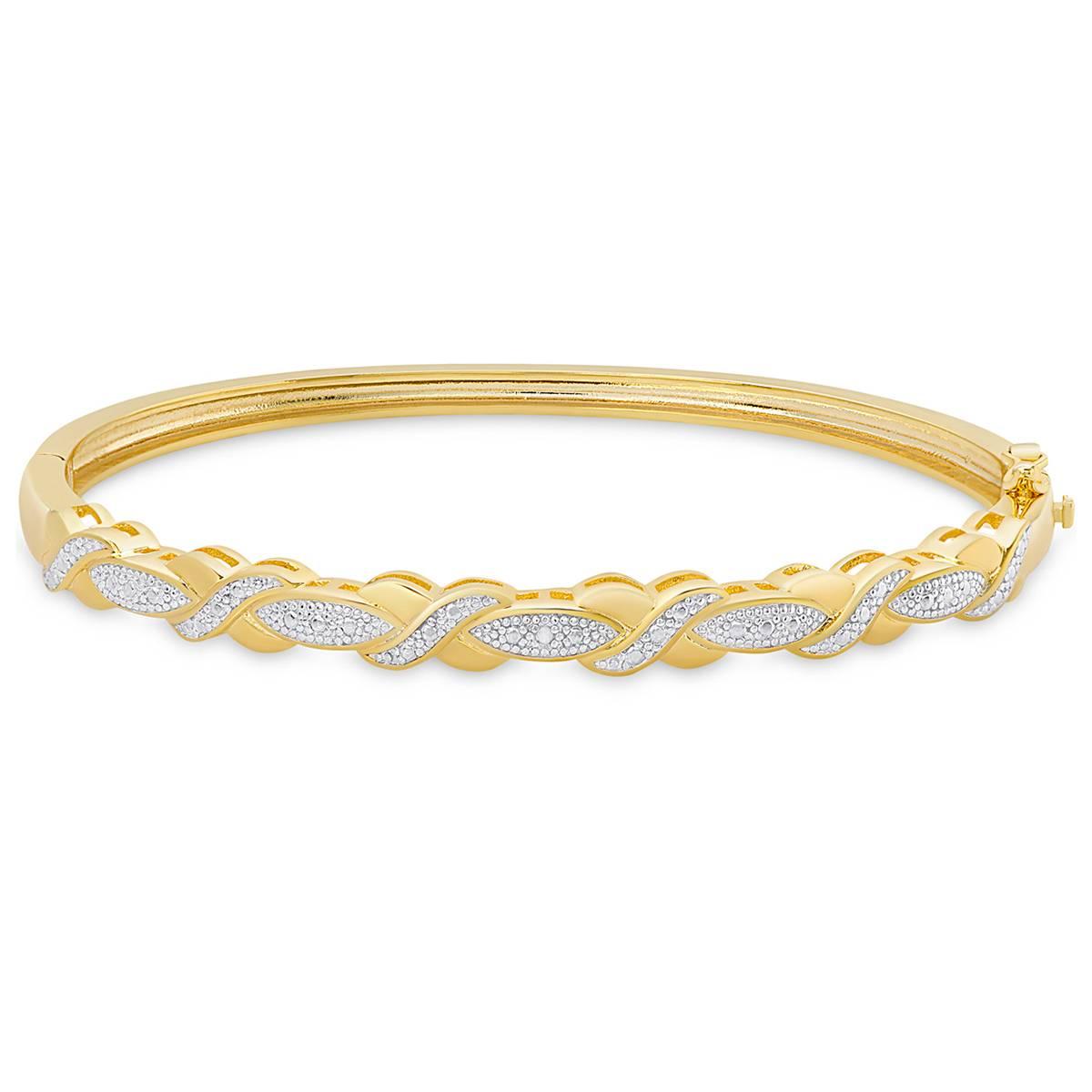 Click here for Accents by Gianni Argento Diamond Accent XO Bangle... prices