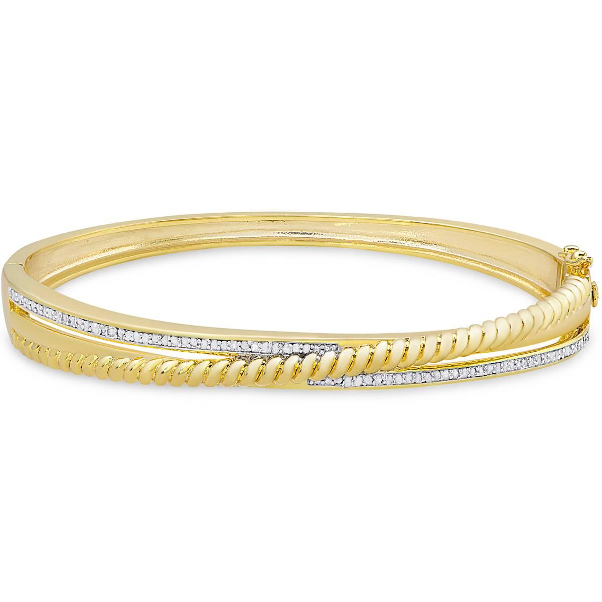 Click here for Accents by Gianni Argento Diamond Intertwine Bangl... prices