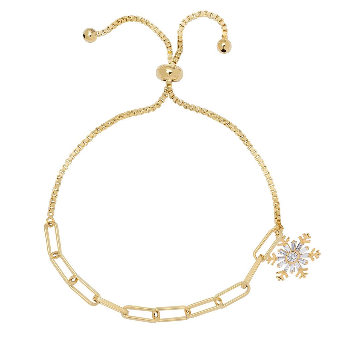 Click here for Accents by Gianni Argento Snowflake Paperclip Brac... prices