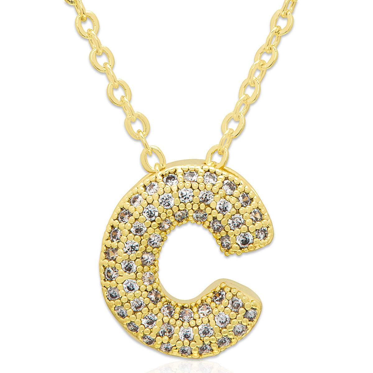 Click here for Accents by Gianni Argento 14kt. Gold Bubble Initia... prices