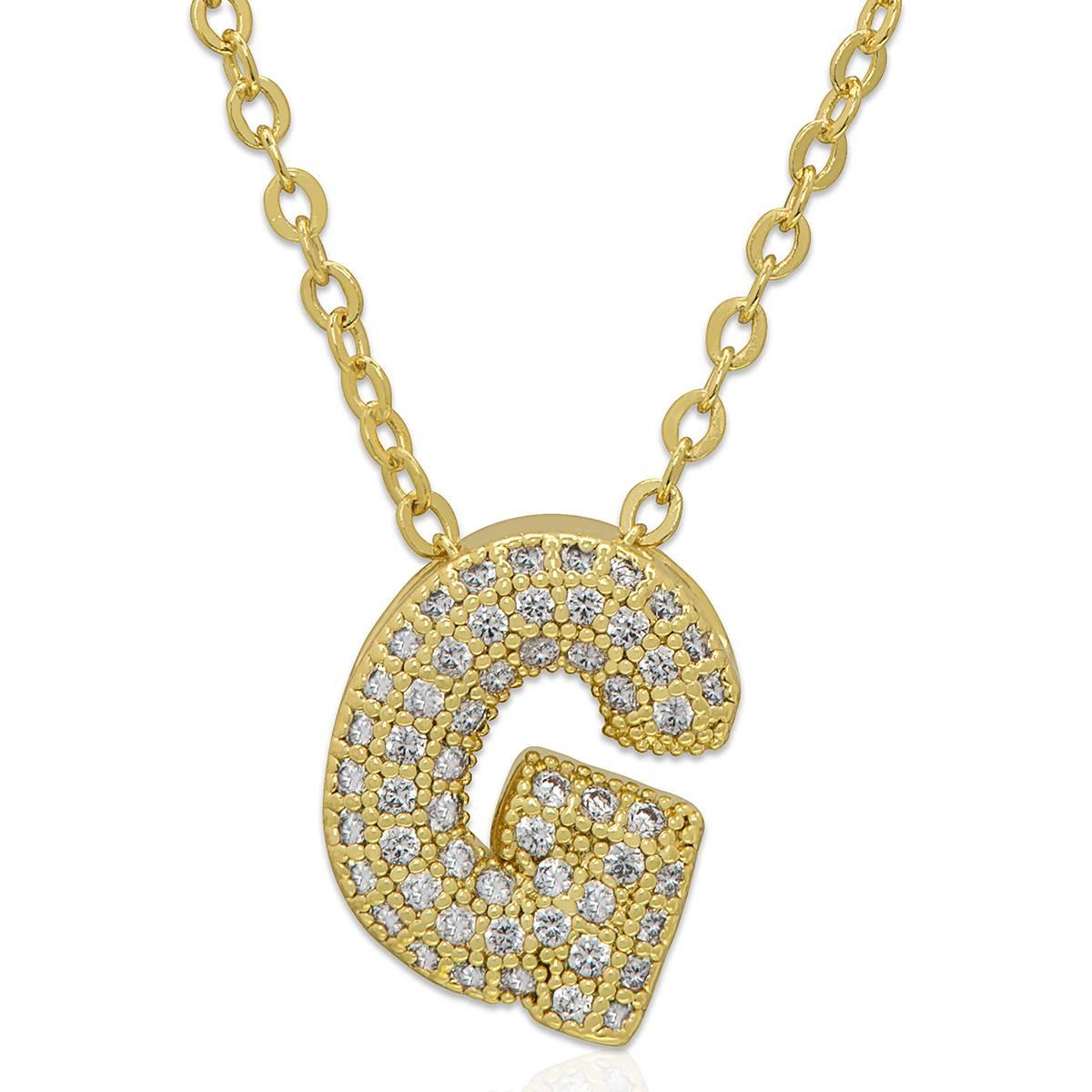 Click here for Accents by Gianni Argento 14kt. Gold Bubble Initia... prices