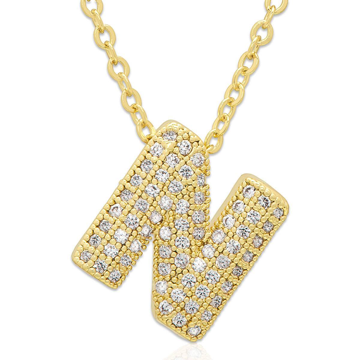 Click here for Accents by Gianni Argento 14kt. Gold Bubble Initia... prices