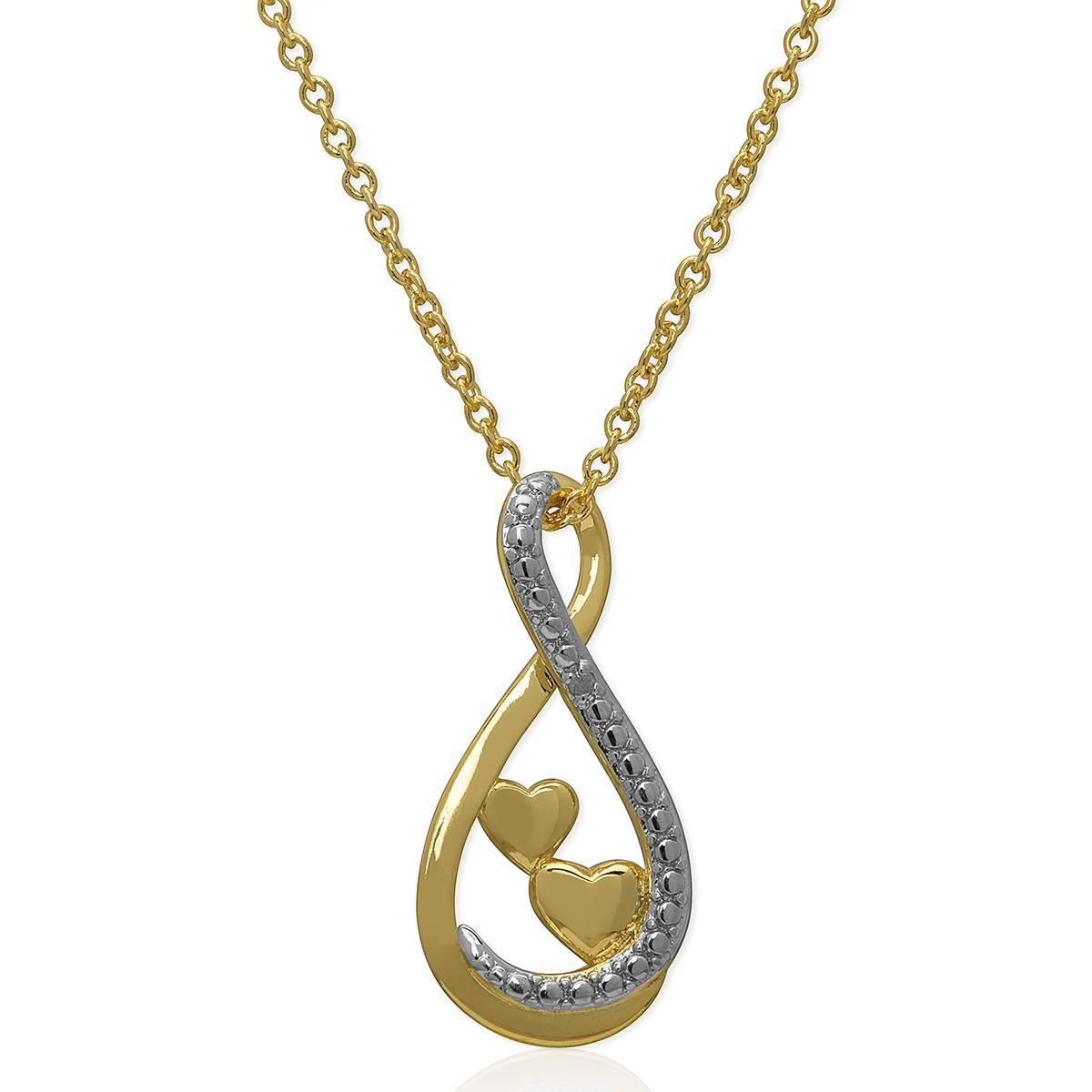 Click here for Accents by Gianni Argento Diamond Double Heart Inf... prices
