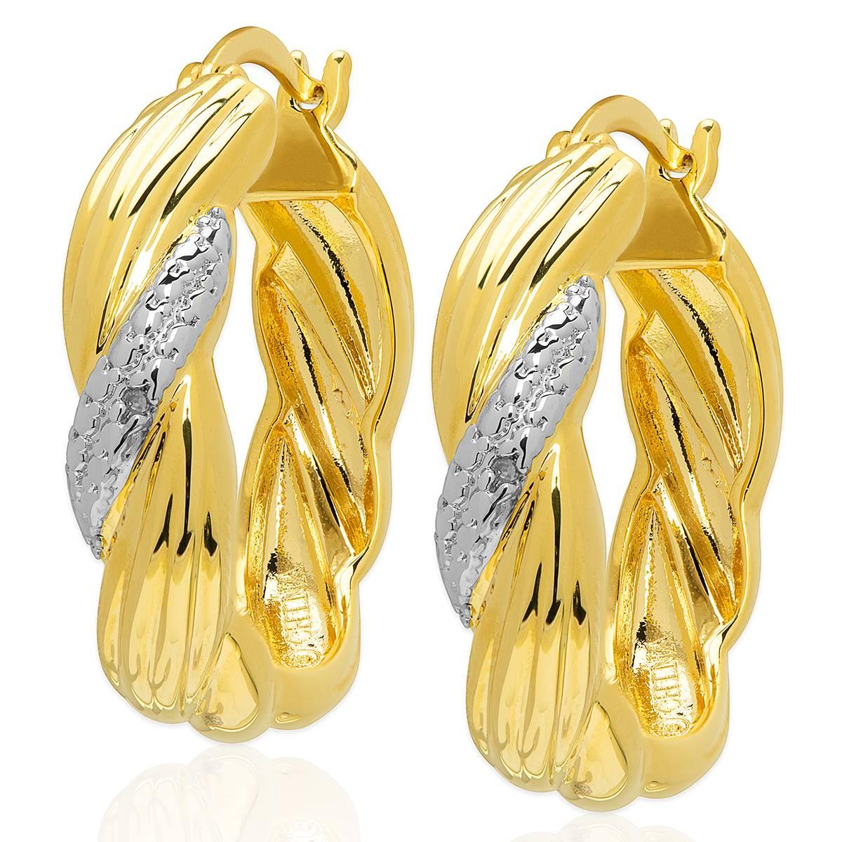 Click here for Accents by Gianni Argento Diamond Braided Swirl Ho... prices